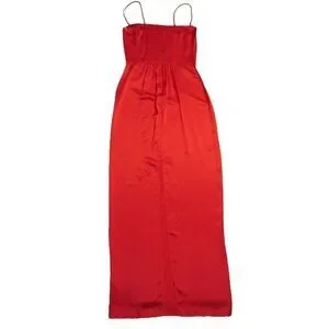 Reformation | Dresses | Nwt Reformation Frankie In Tango Red Silk Satin ...
